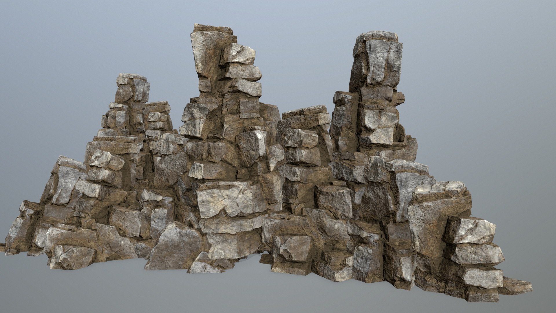 3D cliff rocks model - TurboSquid 2068078