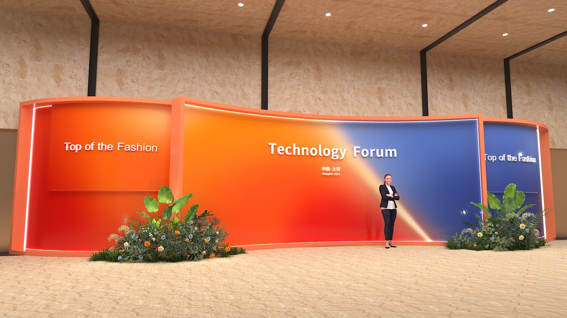 3D Science And Technology Forum Group Photo Wall - TurboSquid 2381066