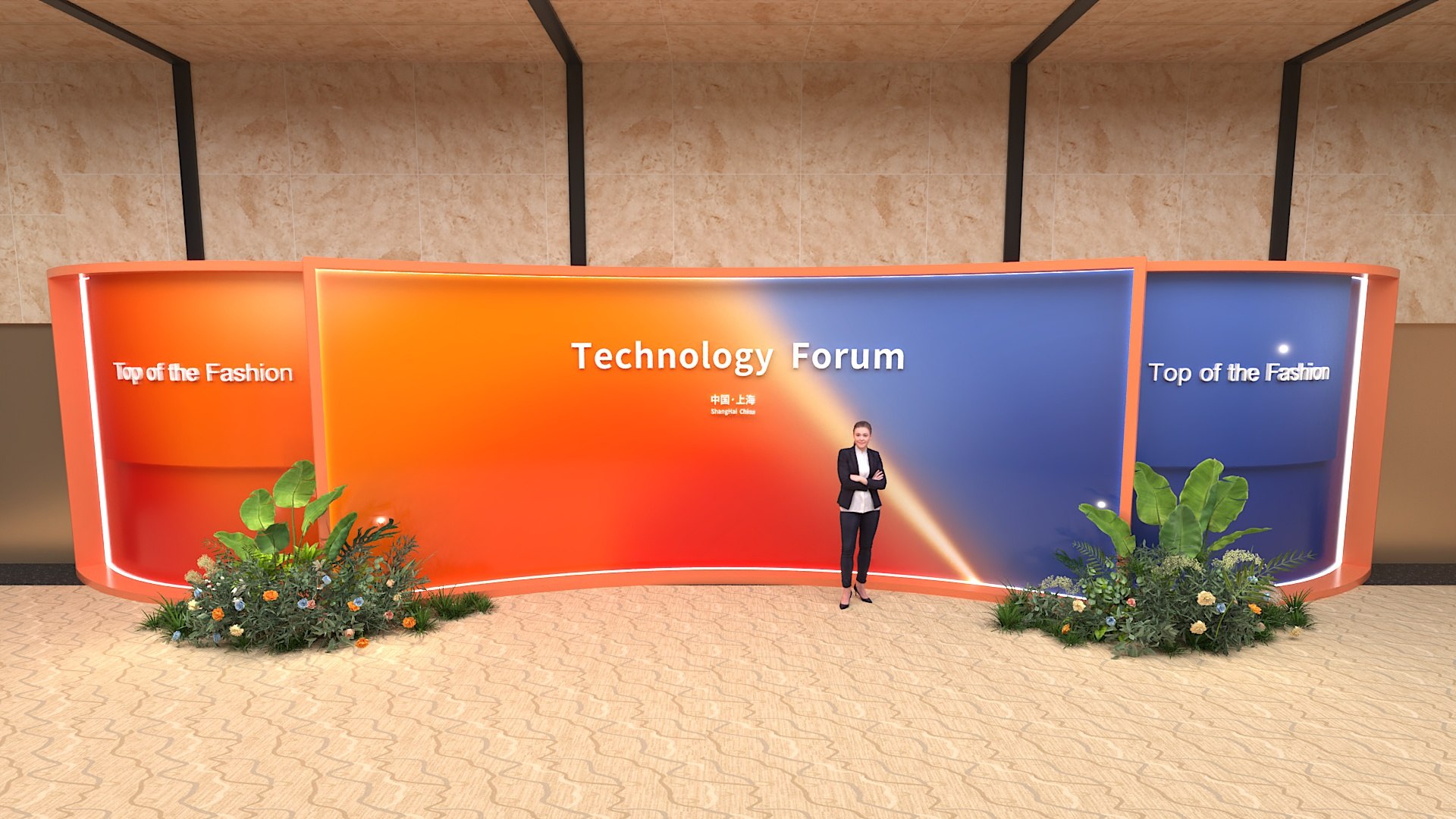 3D Science And Technology Forum Group Photo Wall - TurboSquid 2381066