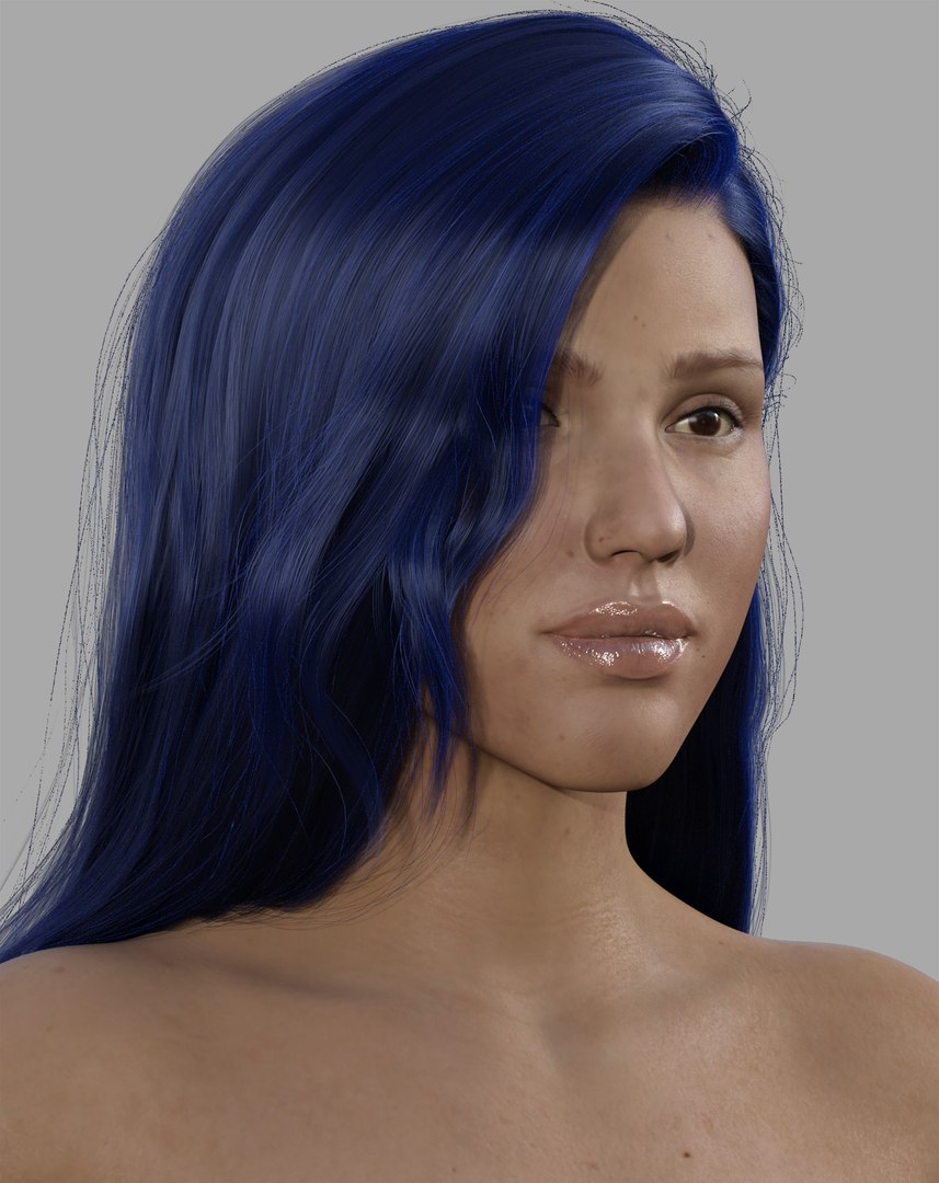 3D Model Jessica Alba Daz Genesis 8v1 Female Head Morph - TurboSquid ...