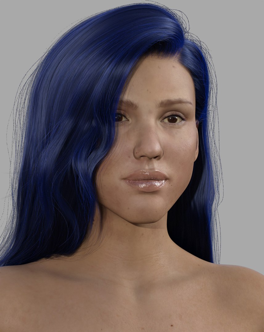 3D Model Jessica Alba Daz Genesis 8v1 Female Head Morph - TurboSquid ...