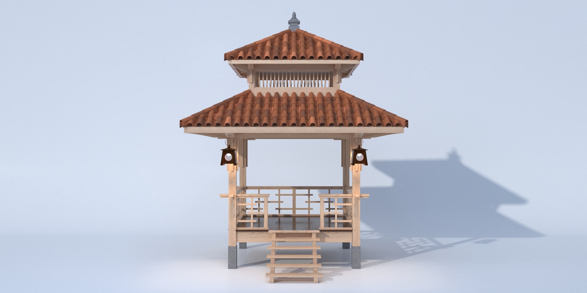 3D Traditional Tea House - TurboSquid 1550370