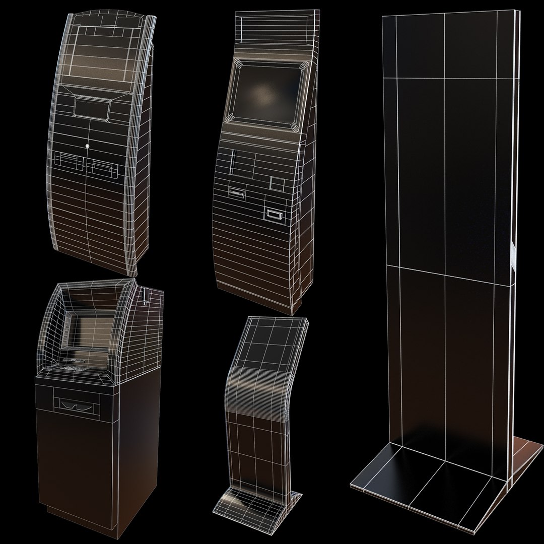 3D Atm Terminals Model - TurboSquid 1505000