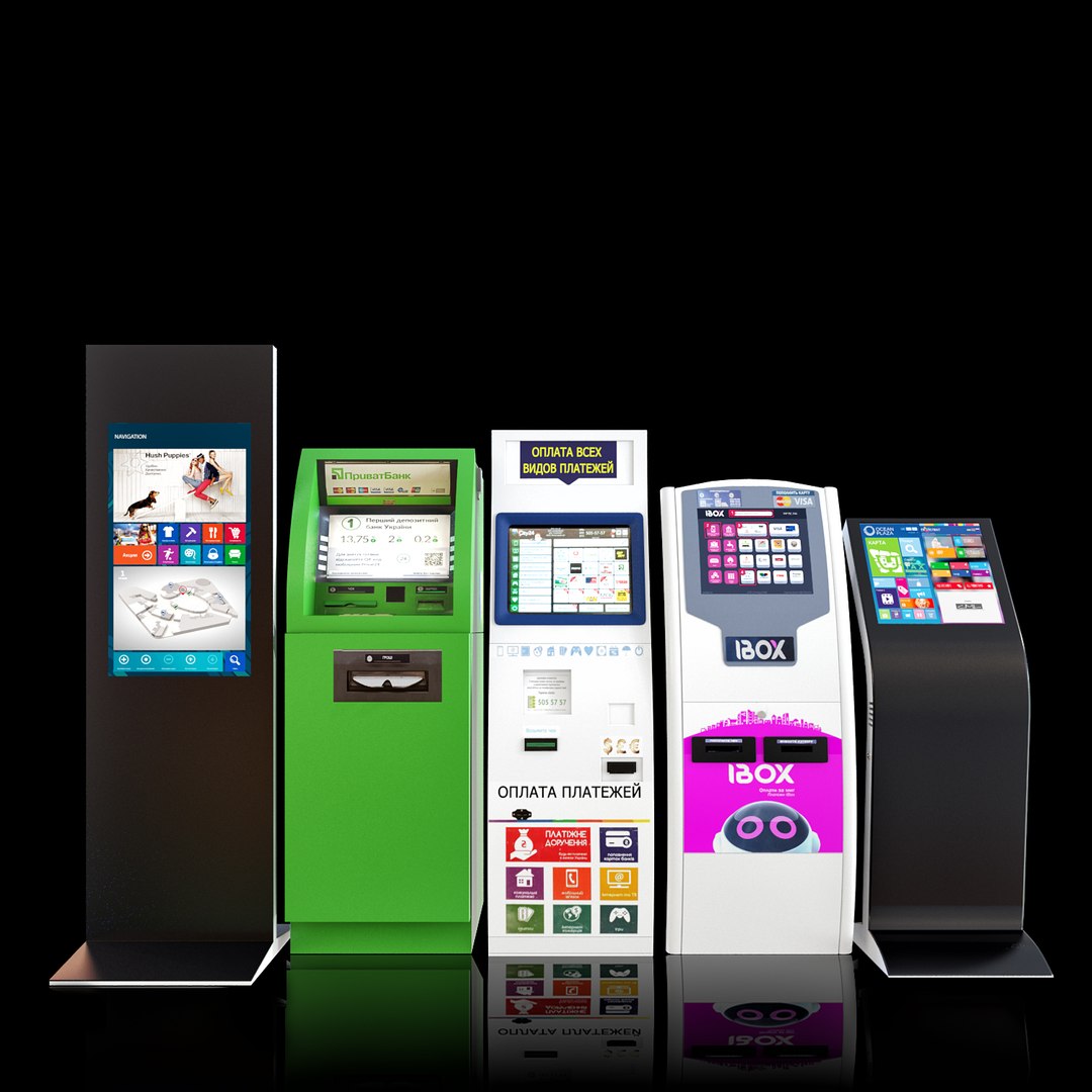 3D Atm Terminals Model - TurboSquid 1505000