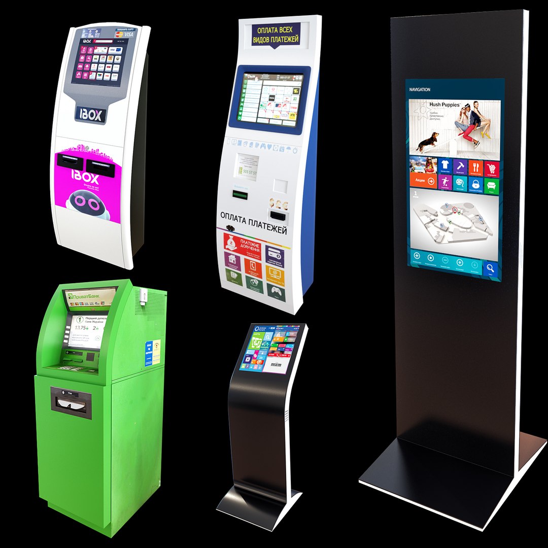 3D Atm Terminals Model - TurboSquid 1505000