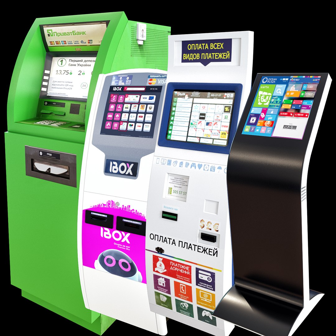 3D Atm Terminals Model - TurboSquid 1505000