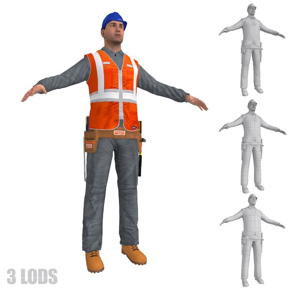 Construction Worker 3D Models for Download | TurboSquid