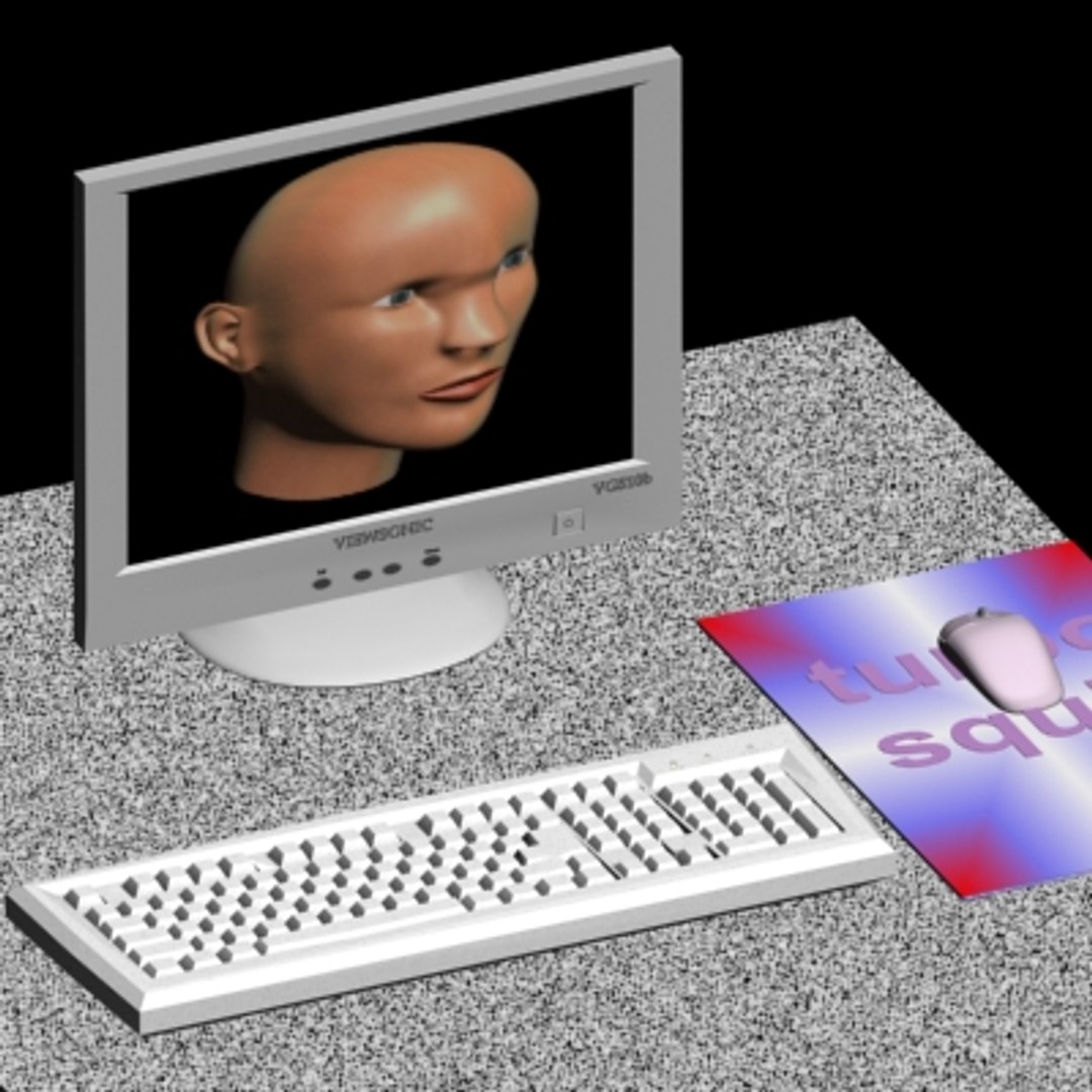 3d comp computer monitor