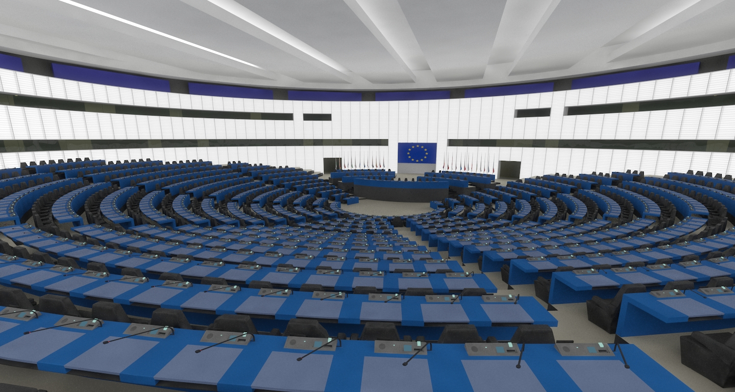 European hall interior eu 3D model - TurboSquid 1410315