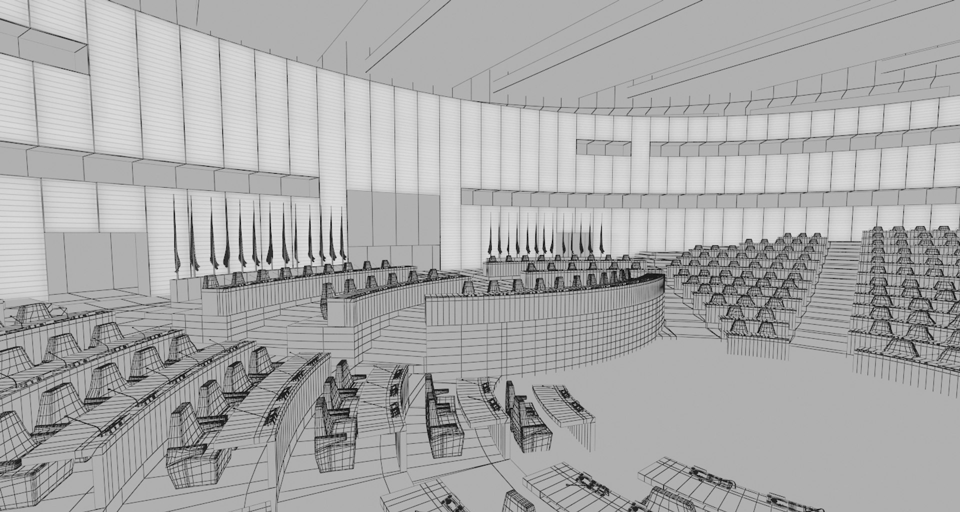 European Hall Interior Eu 3D Model - TurboSquid 1410315