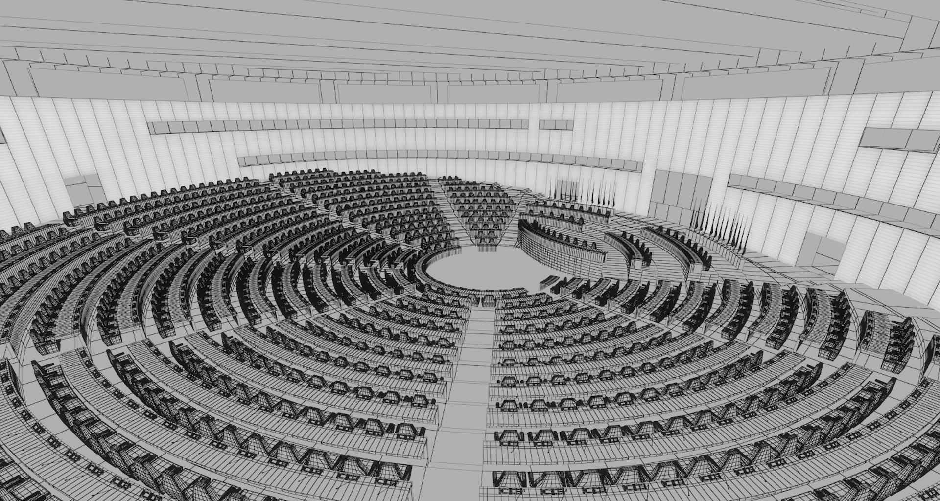 European hall interior eu 3D model - TurboSquid 1410315