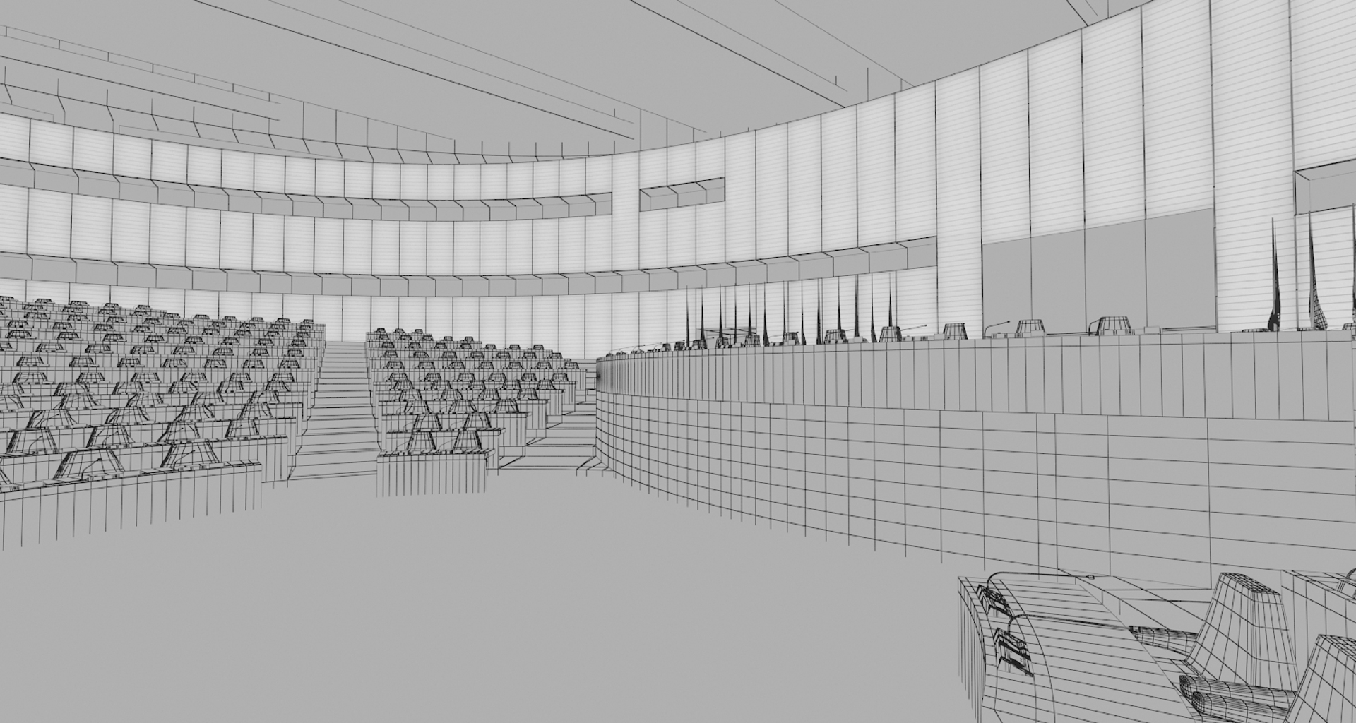 European hall interior eu 3D model - TurboSquid 1410315