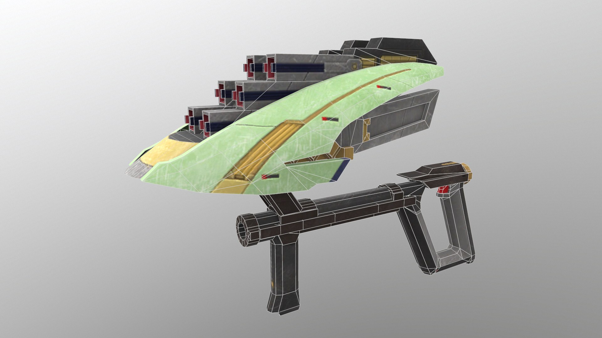 3D Model Funnel Gun Level 4 - TurboSquid 2191032