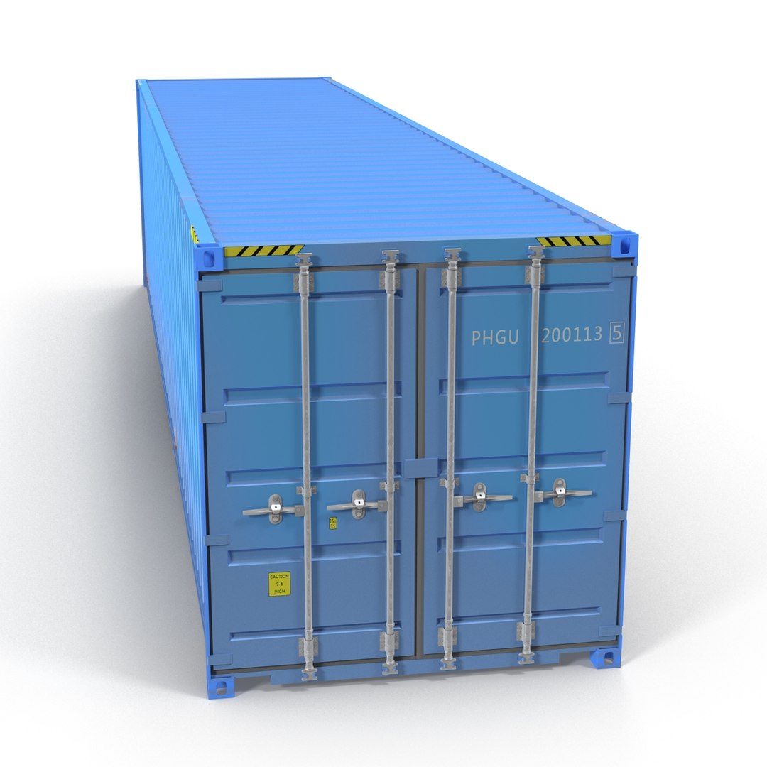 3d Model Of 40 Ft Iso Container