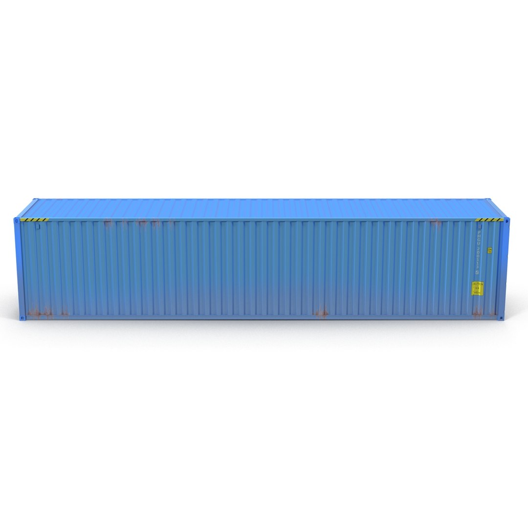 3d Model Of 40 Ft Iso Container