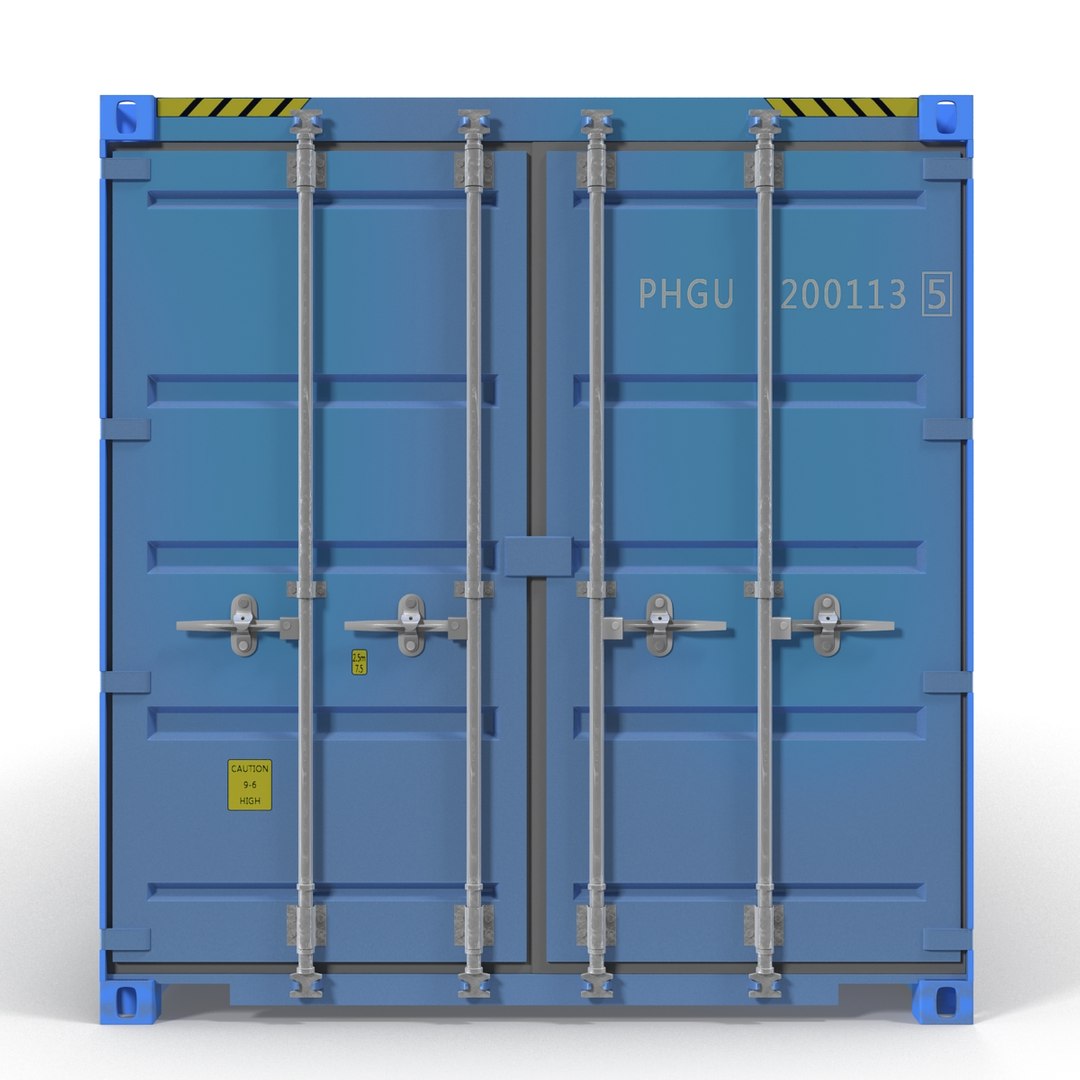 3d Model Of 40 Ft Iso Container