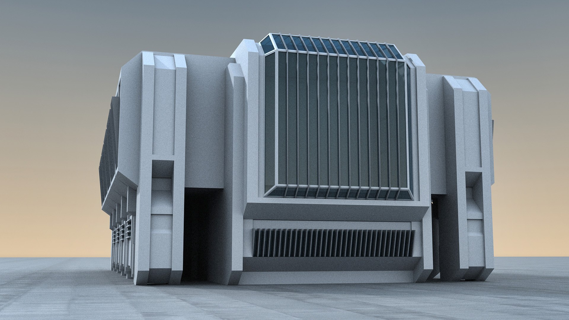 Future Building 005 3D Model - TurboSquid 2038503