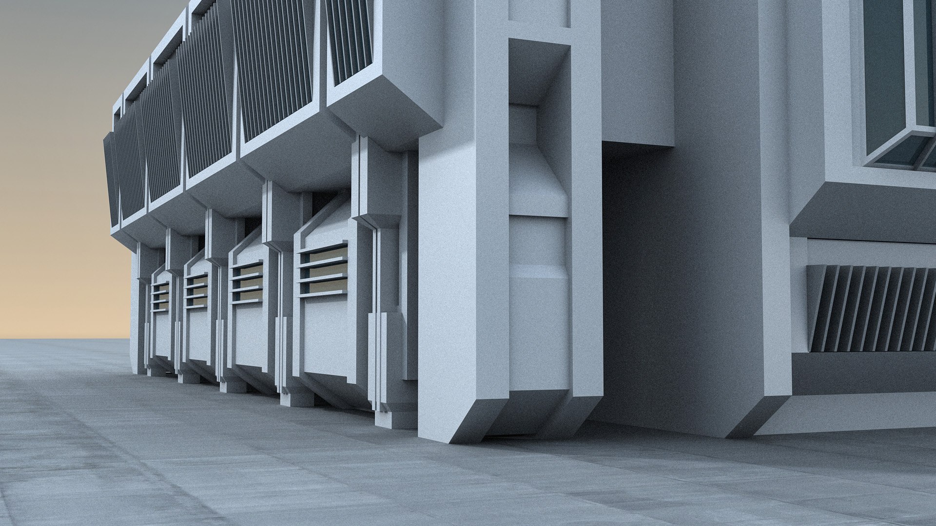 Future Building 005 3D Model - TurboSquid 2038503