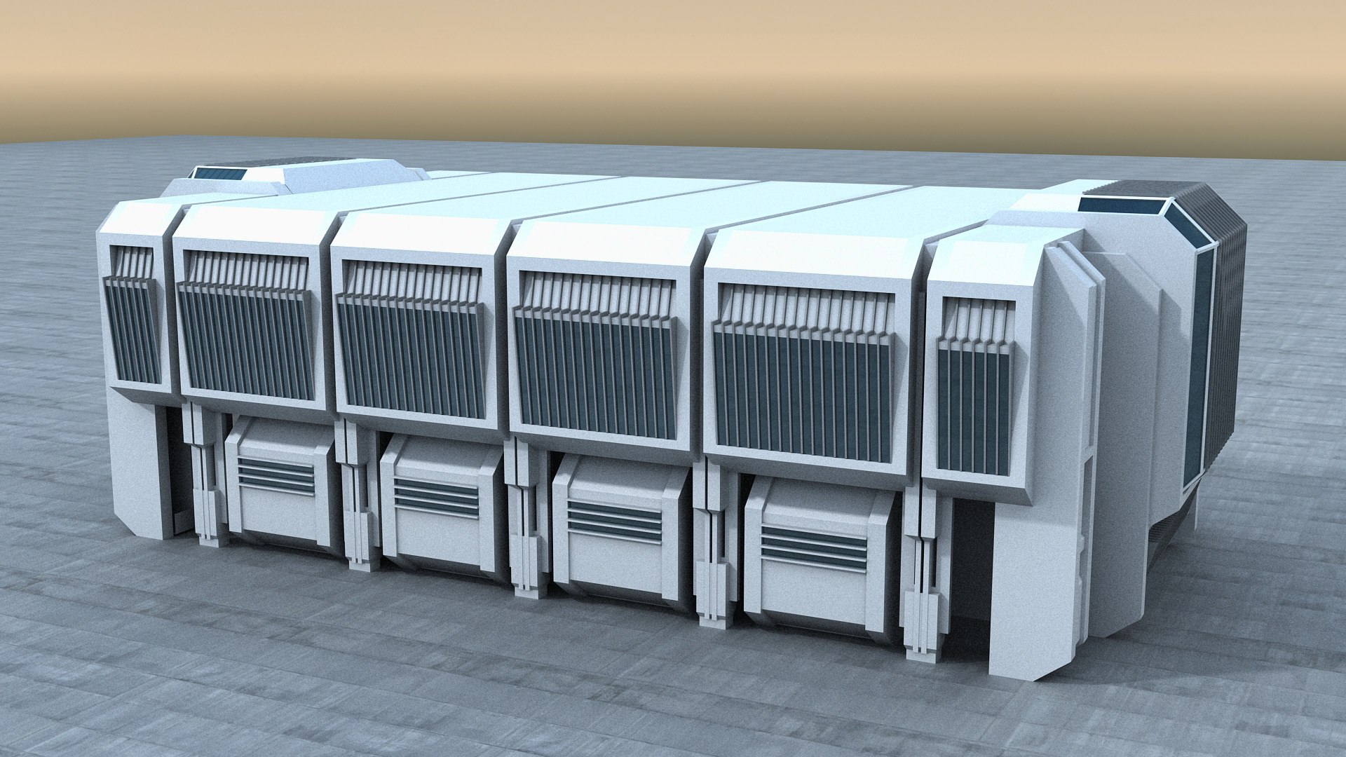 Future Building 005 3D Model - TurboSquid 2038503