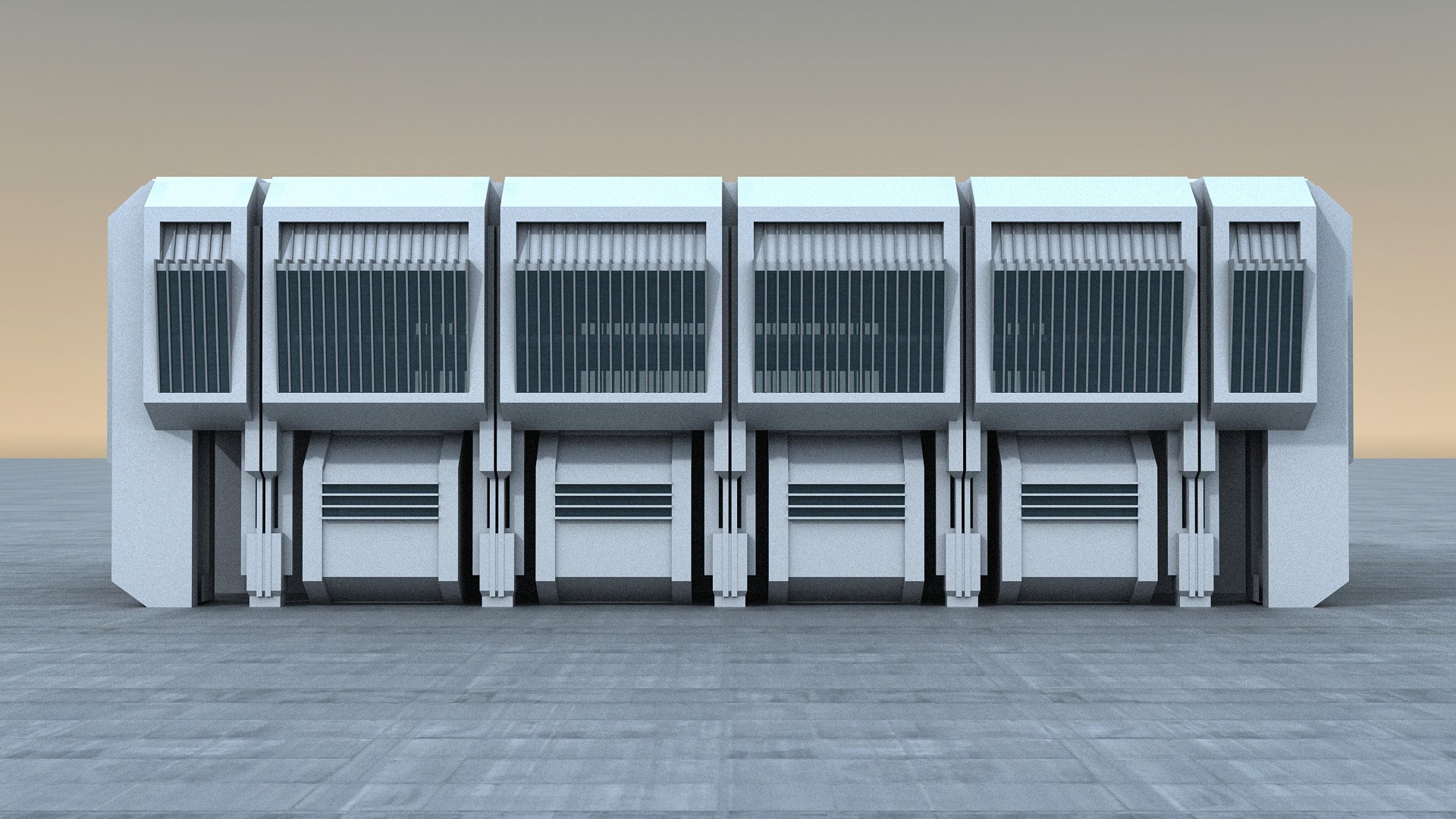 Future Building 005 3D Model - TurboSquid 2038503