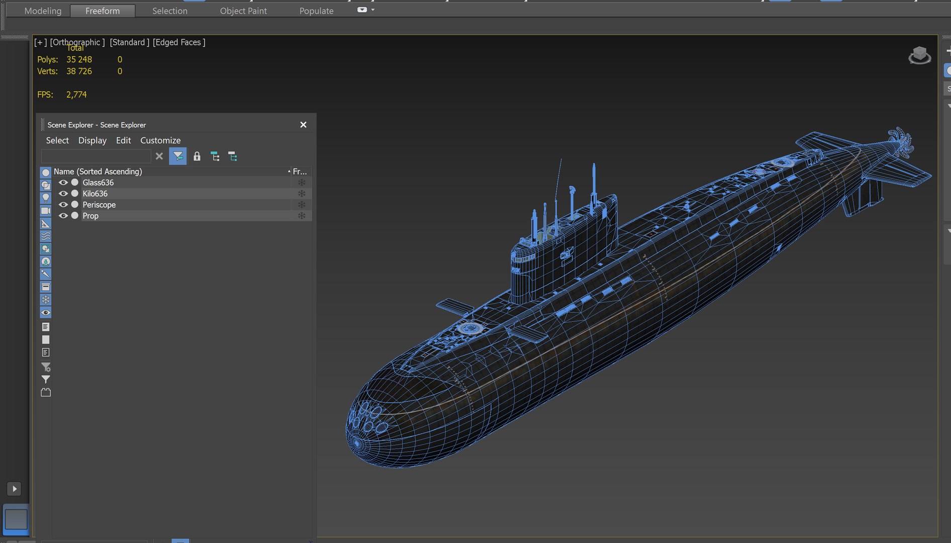 3D Kilo Class Submarine Project 636 - TurboSquid 2267043