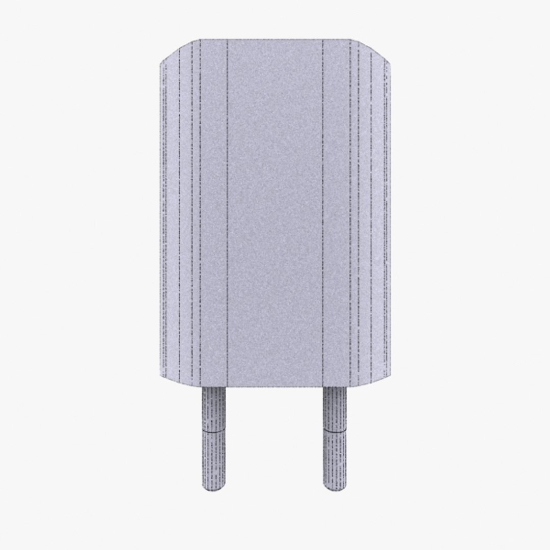 3d model charger adapter