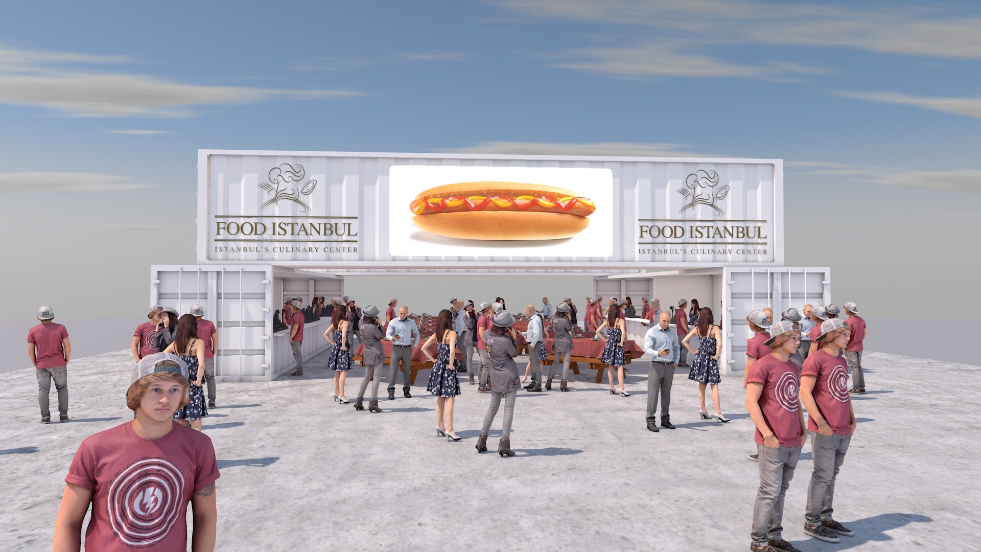 3D Container Restaurant Model - TurboSquid 1681926