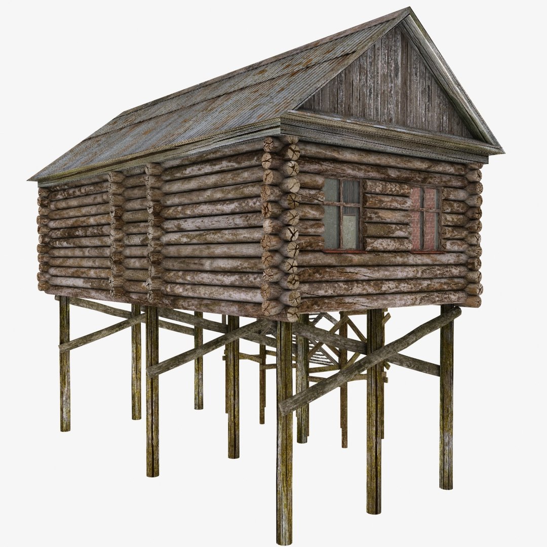 Stilts House 3d Model