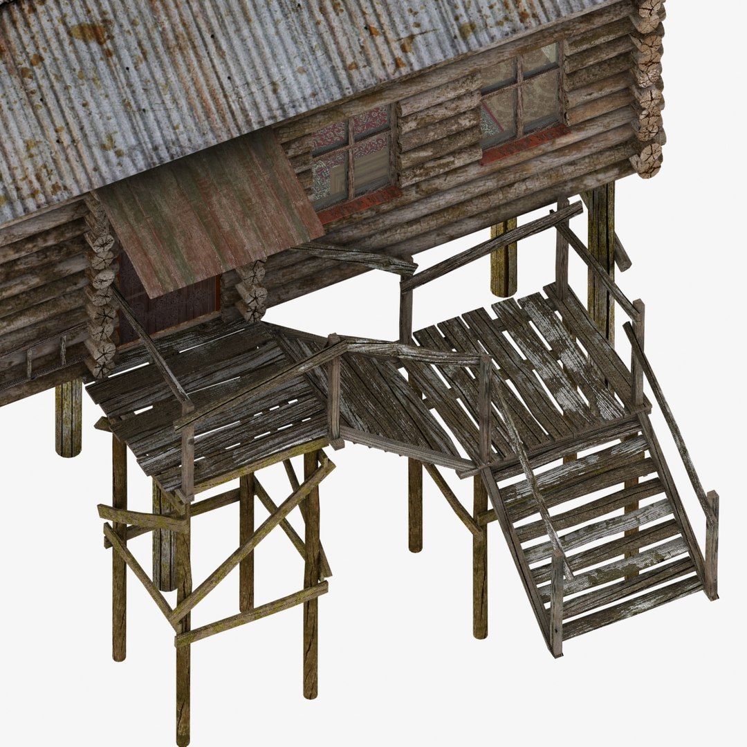 Stilts House 3d Model
