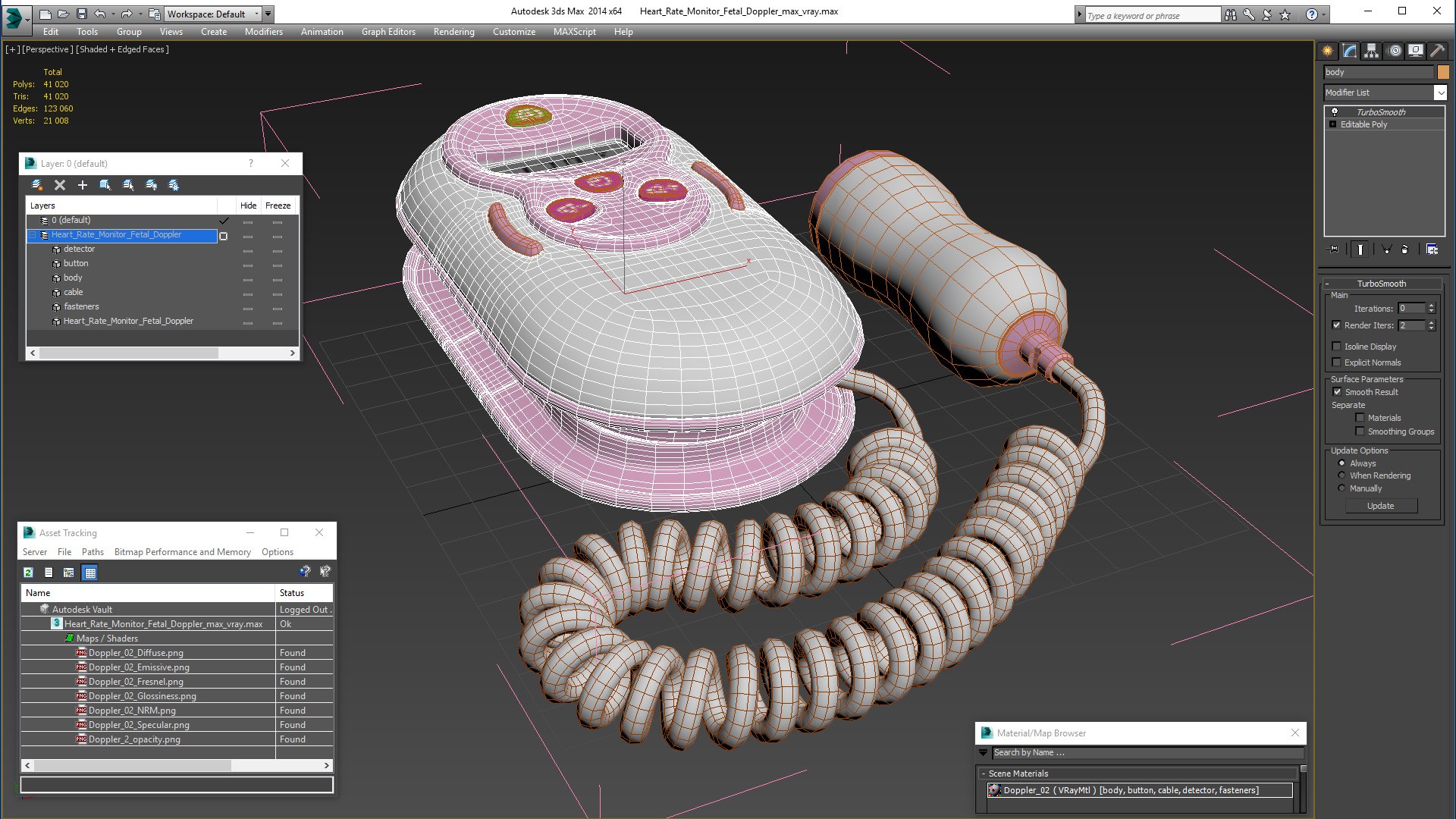 Heart rate monitor fetal 3D model - TurboSquid 1633923