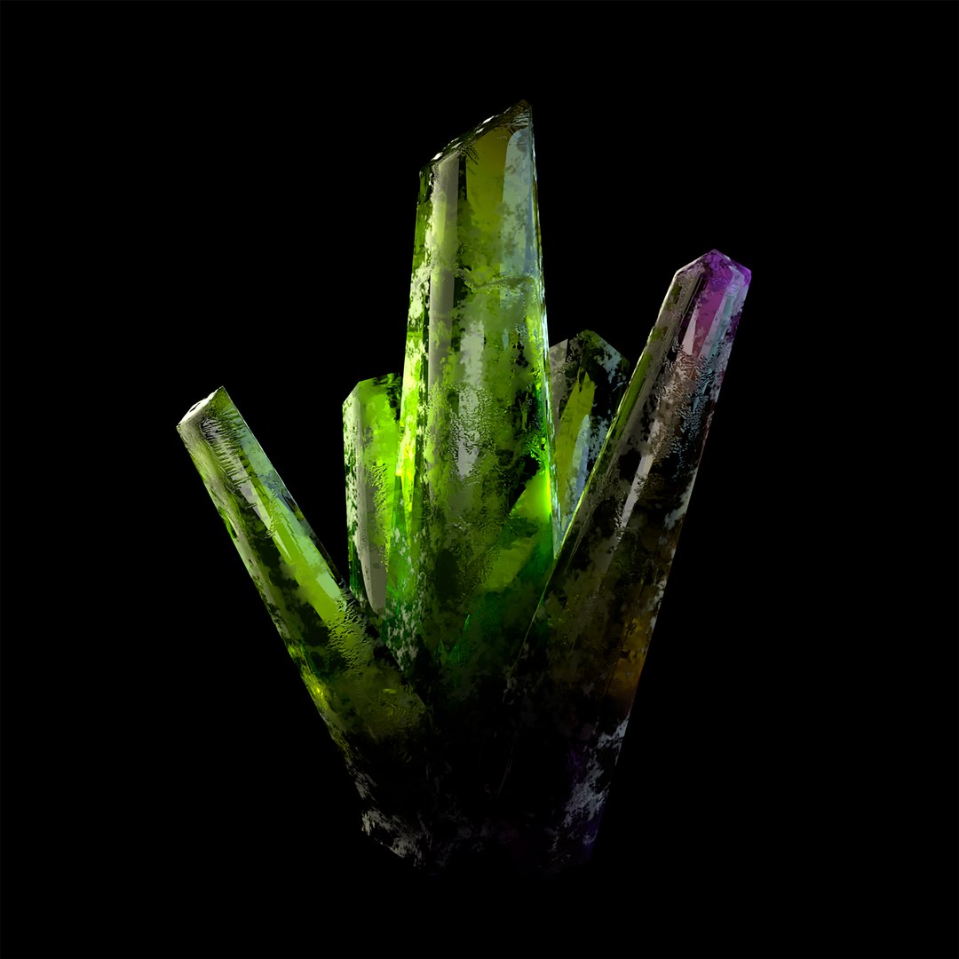 Crystals Low-poly 3D Model Low-poly 3D Model 3D Model - TurboSquid 1943378