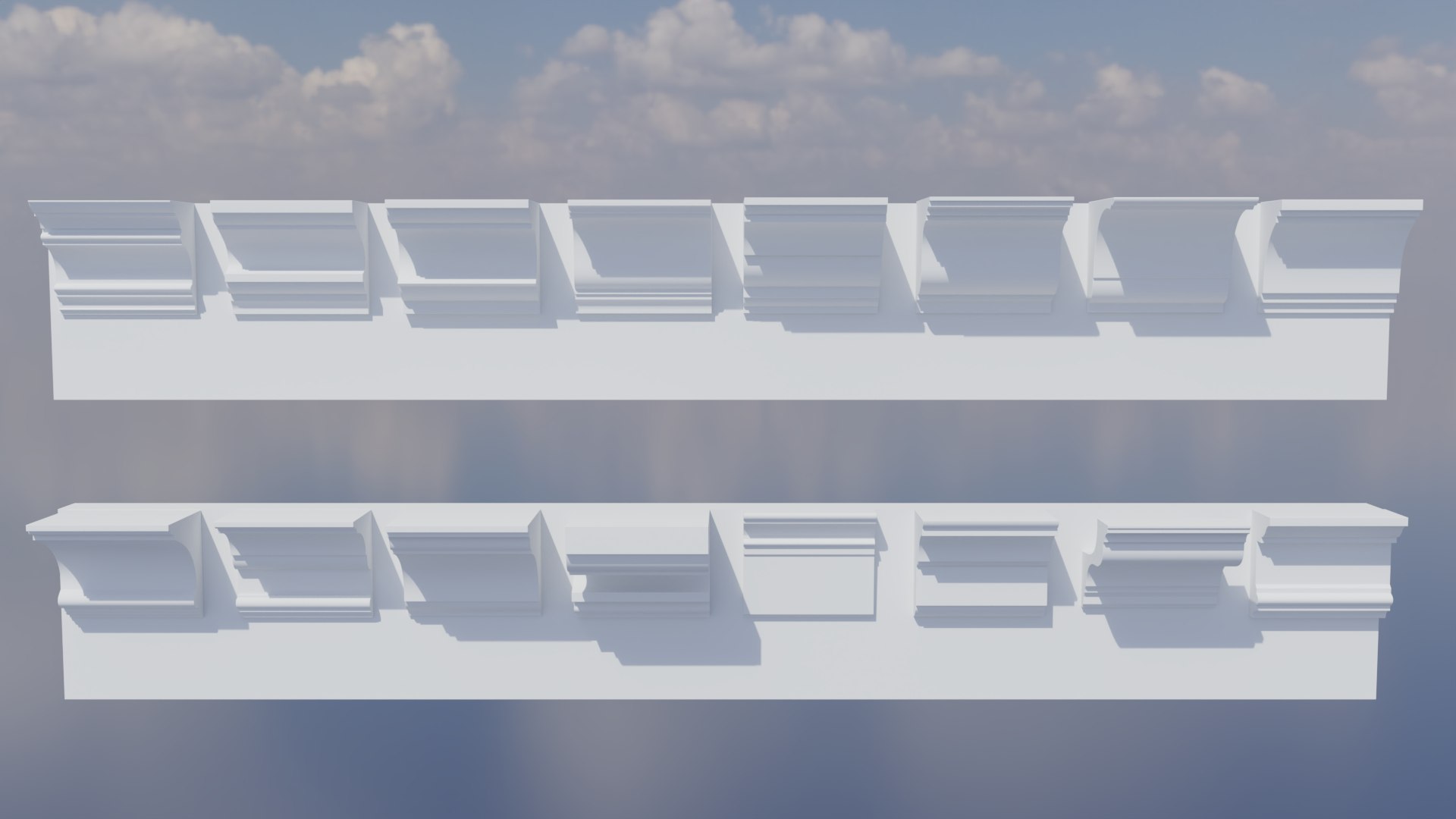 3D Moulding Pack Model - TurboSquid 2235793