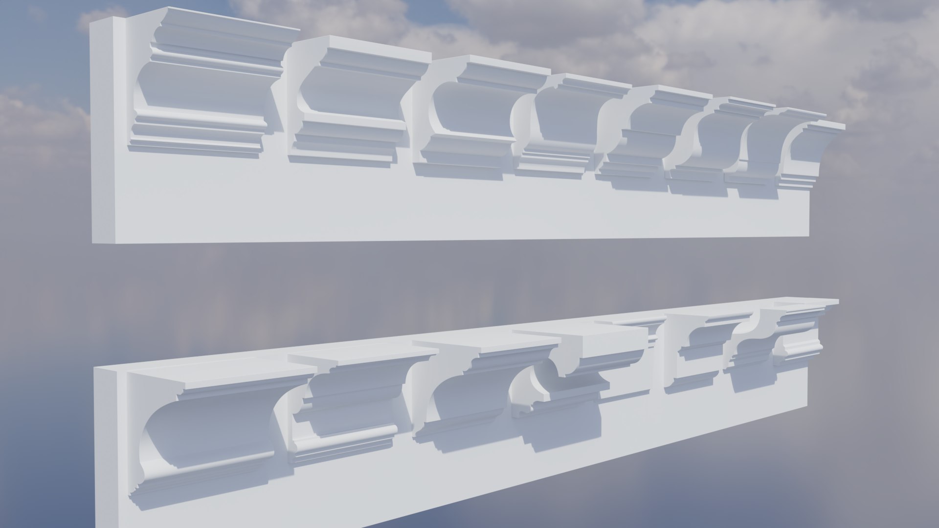 3D Moulding Pack Model - TurboSquid 2235793