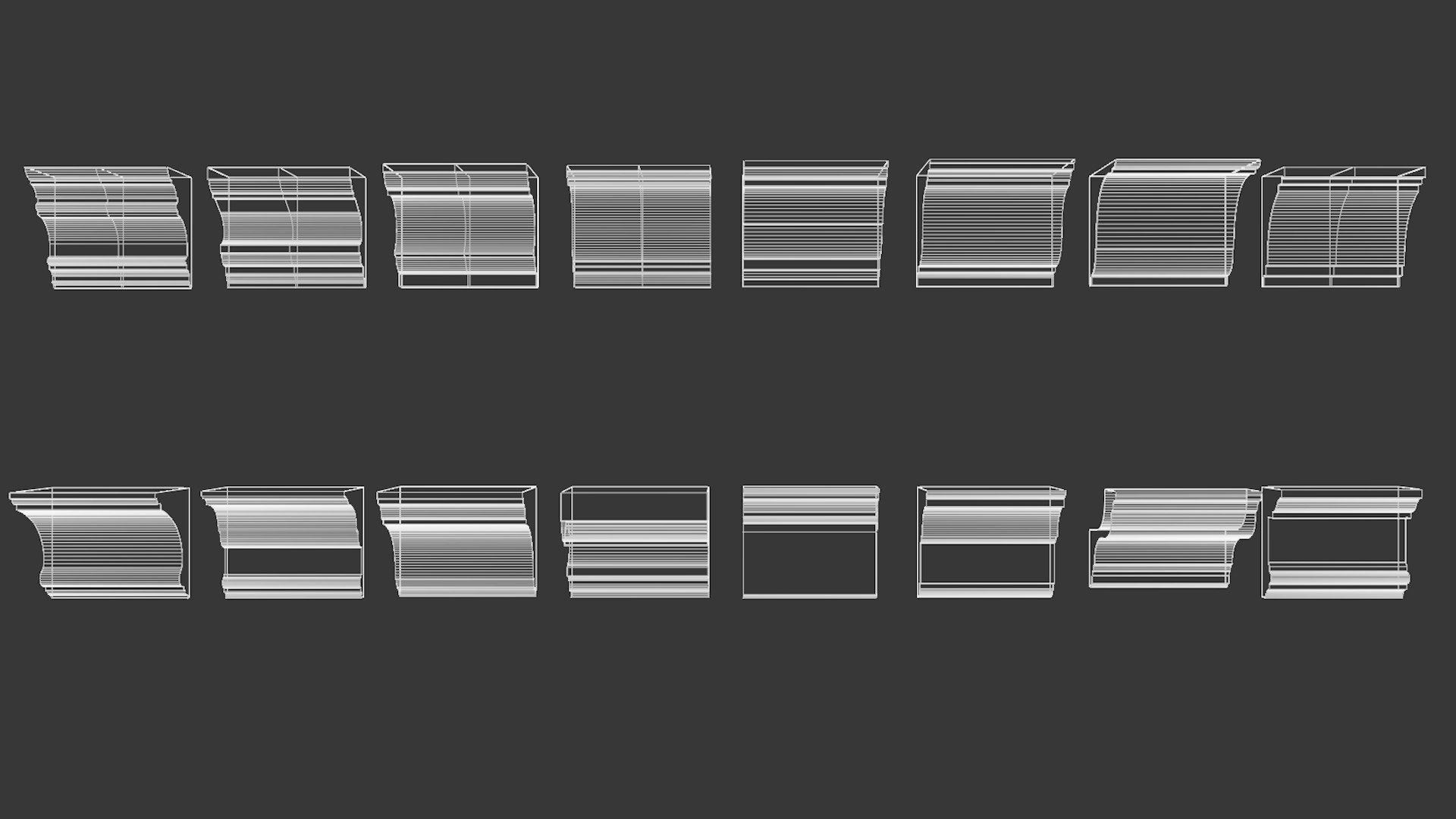 3D Moulding Pack Model - TurboSquid 2235793