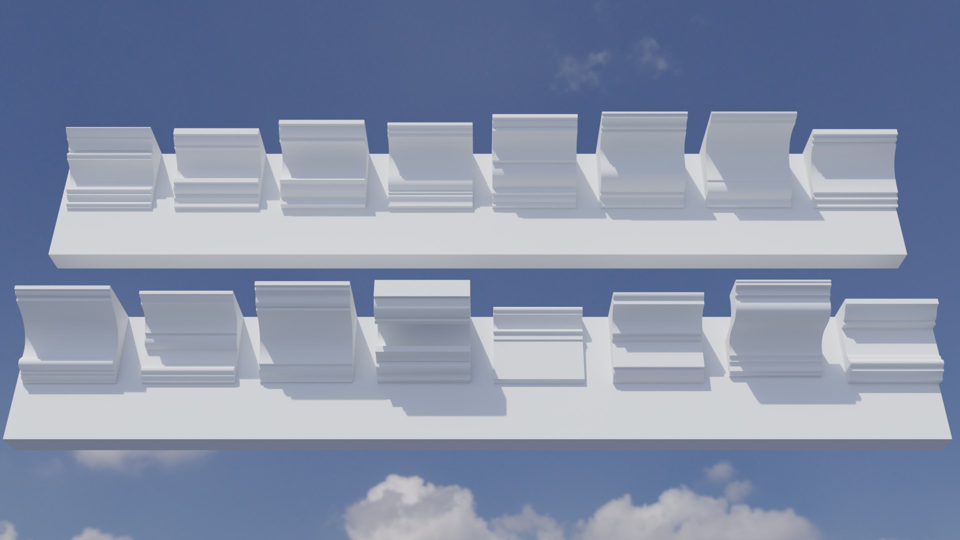 3D Moulding Pack Model - TurboSquid 2235793