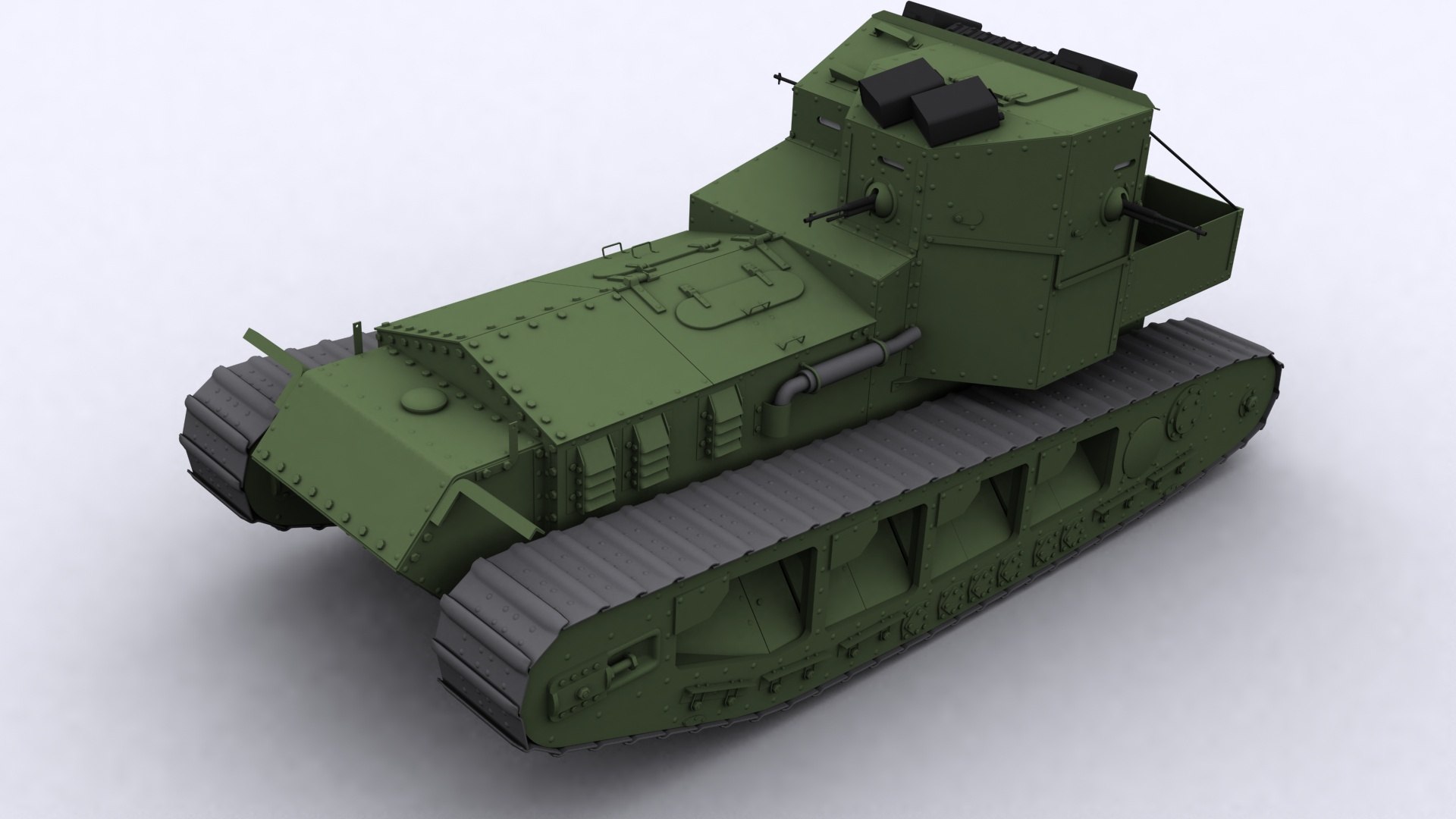 Mark A Whippet 3D Model - TurboSquid 2352706