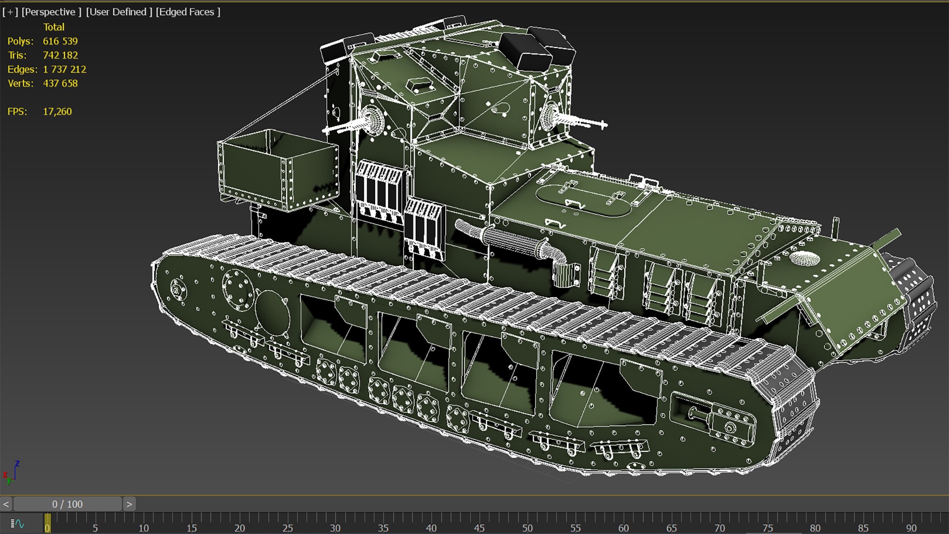 Mark A Whippet 3D Model - TurboSquid 2352706