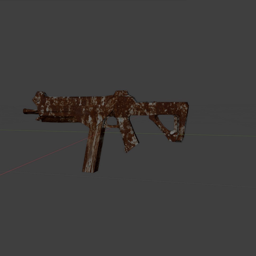 3D Submachine Gun Rust - TurboSquid 2386568