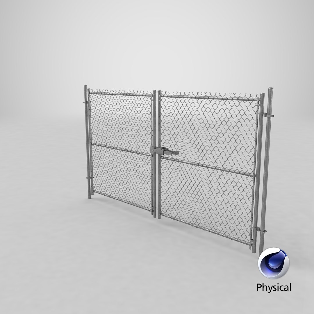 3D Model Chain Link Gate - TurboSquid 1734549