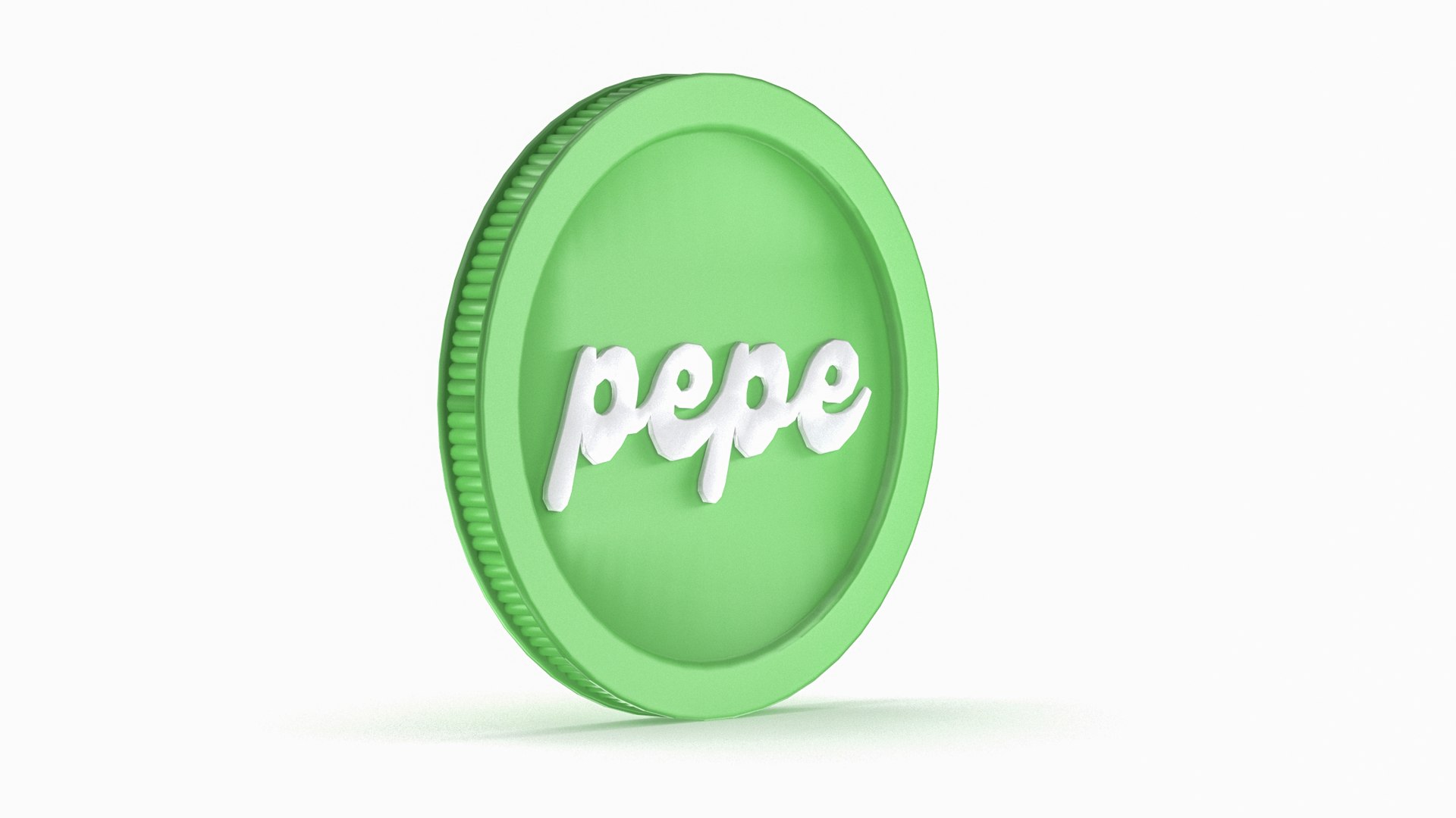 Pepe Coin Low Poly 3D - TurboSquid 2128741