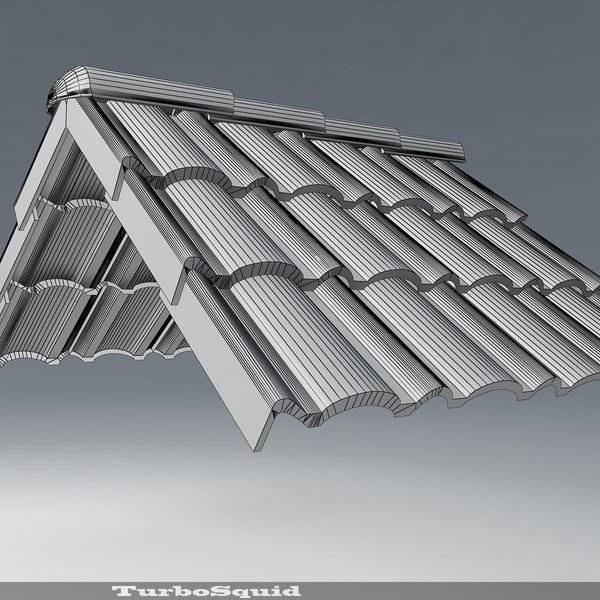 3d model roof 01