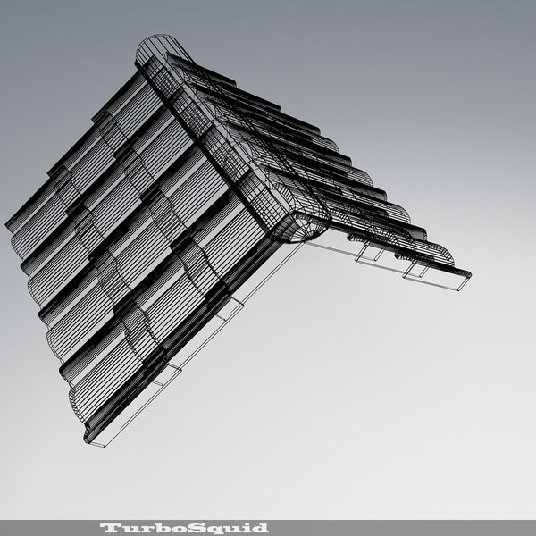 3d model roof 01