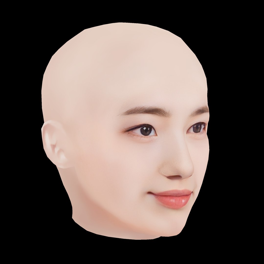 Bae Suzy Head - Low Poly Head For Game - No Hair 3D Model - TurboSquid ...