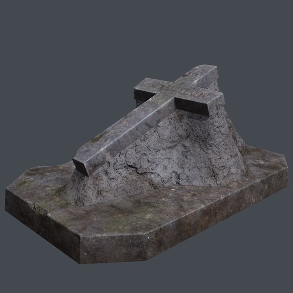 gravestone ready unity 3d model
