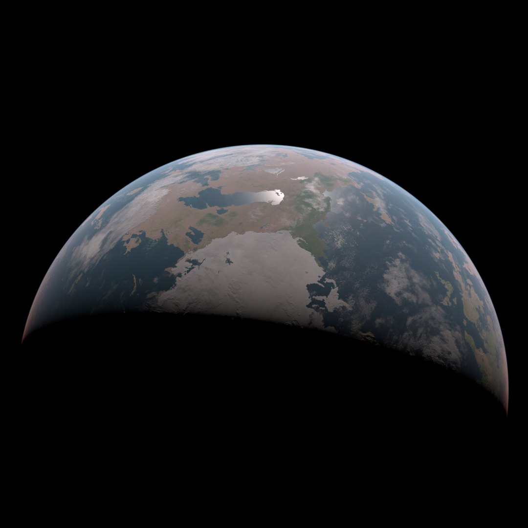 Exoplanet Alien Planet Terran 3D Model - TurboSquid 1253435