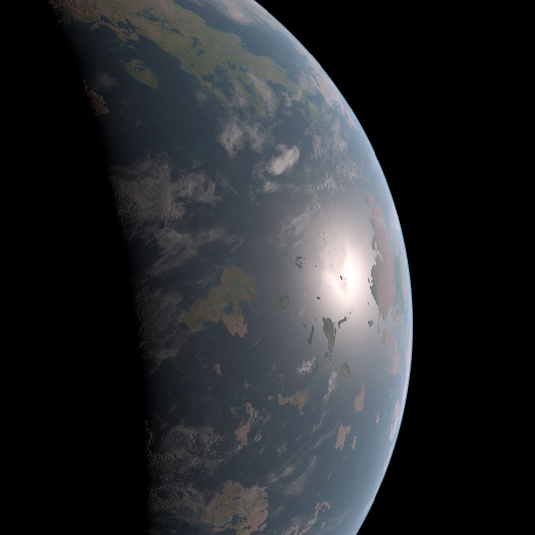 Exoplanet Alien Planet Terran 3D Model - TurboSquid 1253435