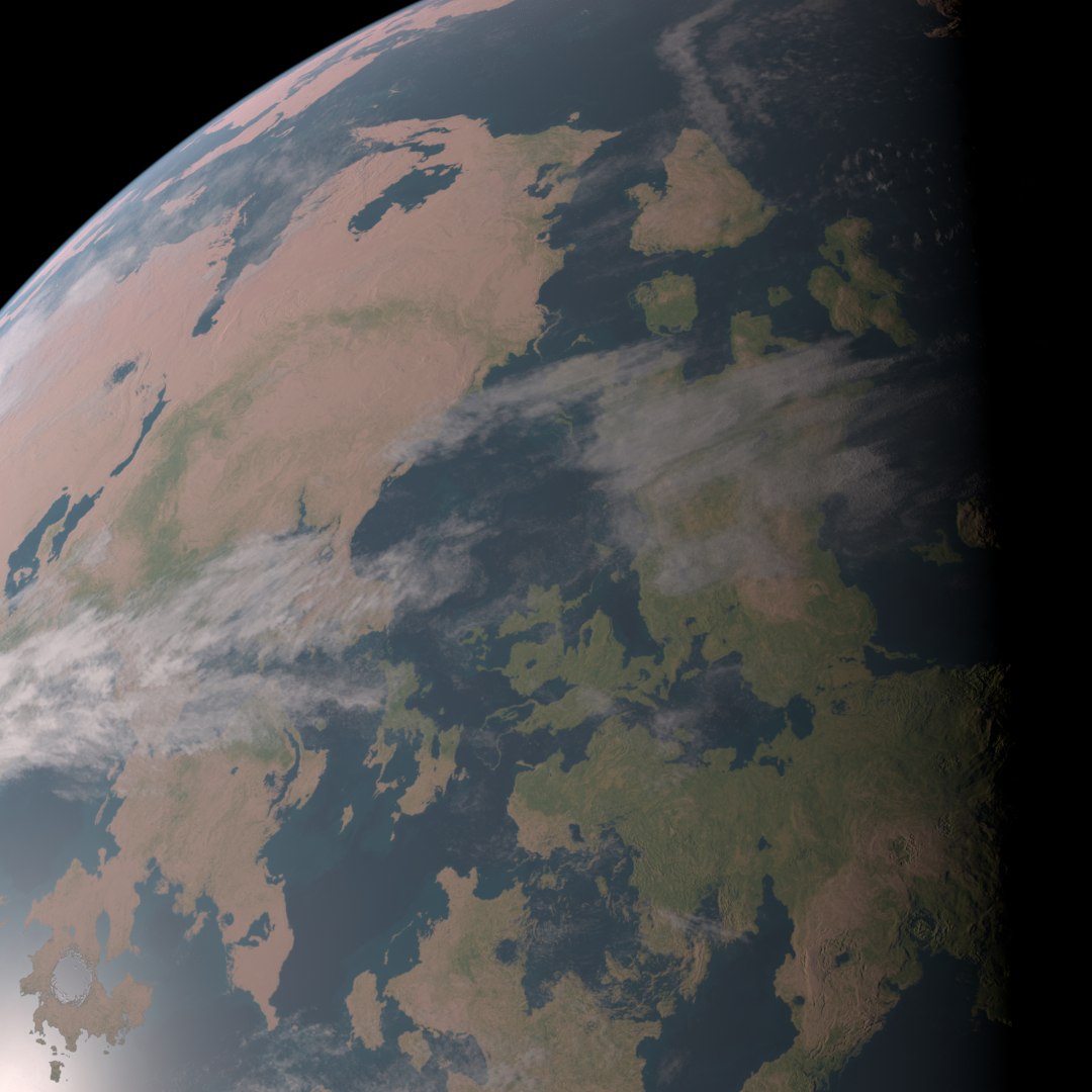 Exoplanet Alien Planet Terran 3D Model - TurboSquid 1253435