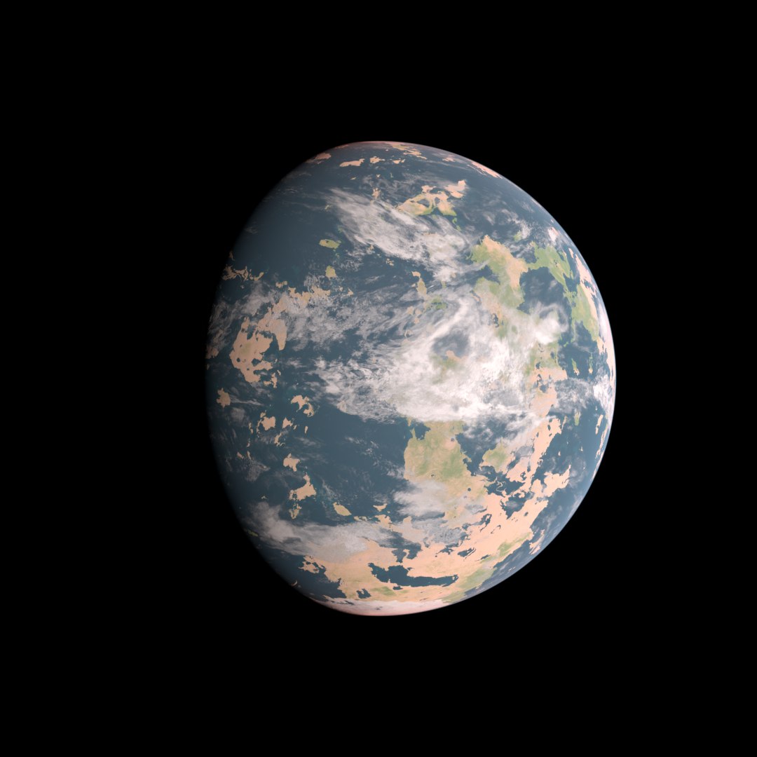 Exoplanet Alien Planet Terran 3D Model - TurboSquid 1253435