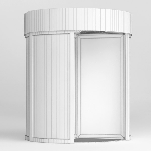 3d revolving door