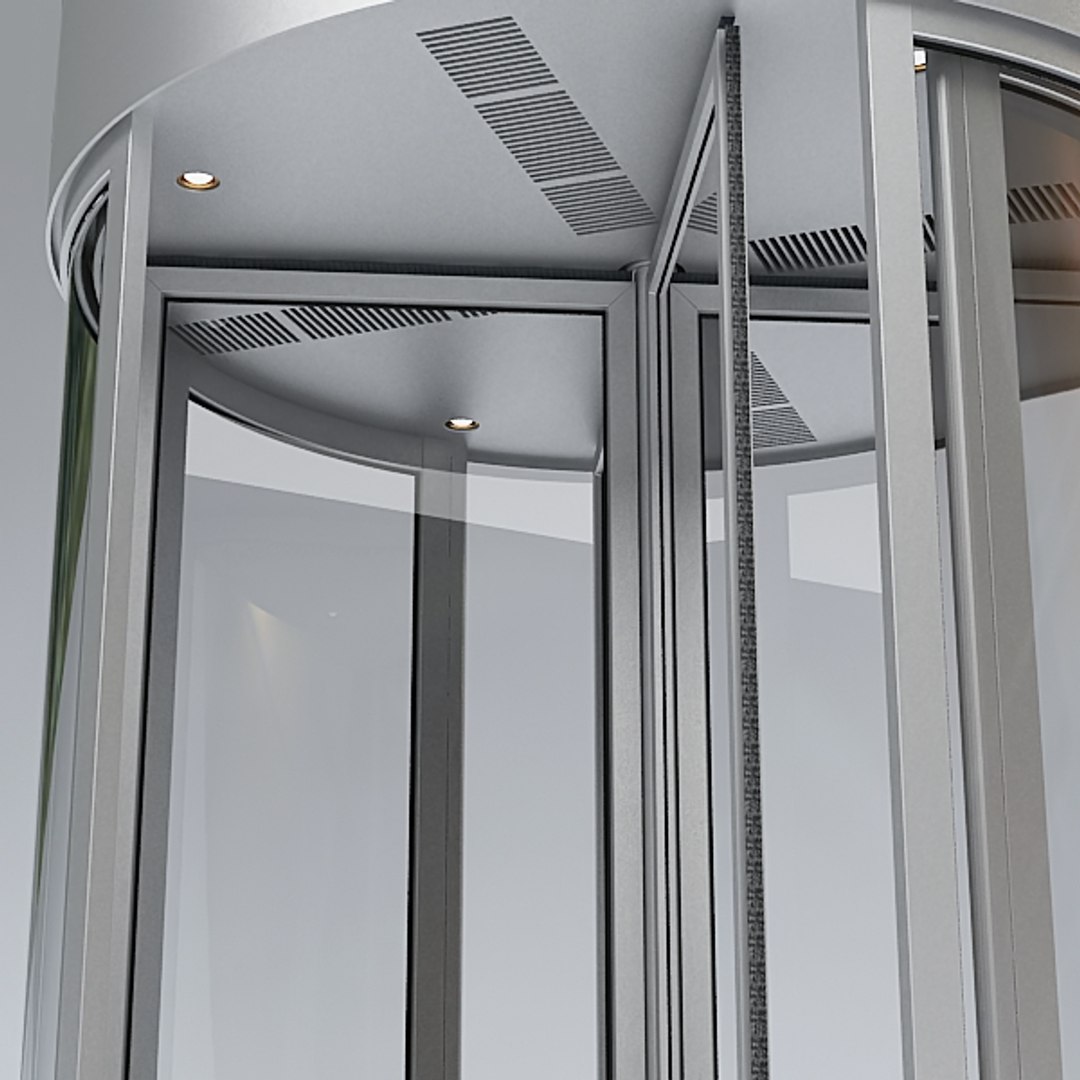 3d revolving door